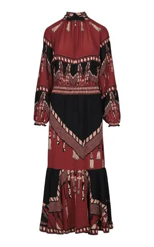 Johanna Ortiz Lo Sublime Printed Silk Maxi Dress
