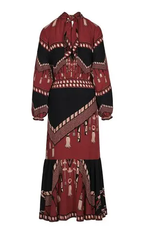 Johanna Ortiz Lo Sublime Printed Silk Maxi Dress
