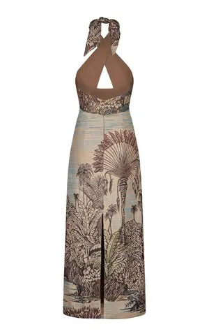 Johanna Ortiz Elegant Expedition Printed Midi Dress