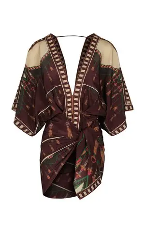 Johanna Ortiz Treasures Of The Caravan Printed Silk-cotton Top - Multi