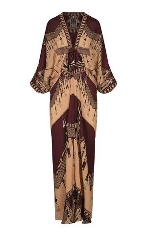 Johanna Ortiz The Ornamental Voyage Printed Silk Maxi Dress - Multi
