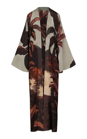 Johanna Ortiz Tropical Wonderland Printed Silk Duster - Multi