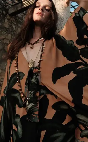 Johanna Ortiz Into The Emerald Wild Silk Tunic
