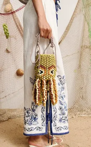 ALEMAIS Wood Bead Octopus Bag
