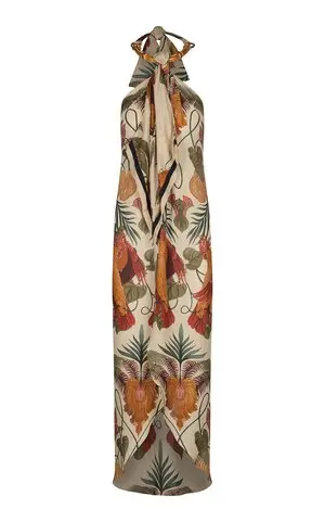 Johanna Ortiz Wild Botanica Printed Silk-blend Top - Multi