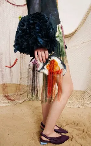 ALEMAIS Sophie Silk Clam Clutch