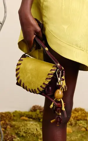ALEMAIS Mini Suede Curve Bag