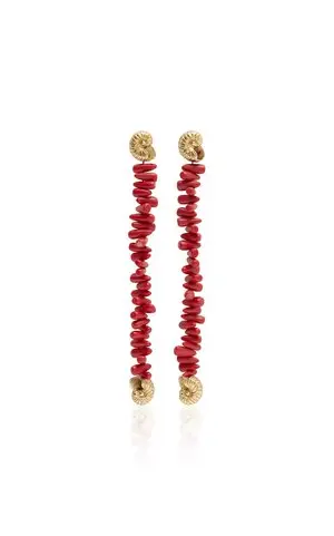 ALEMAIS Ona Shell Beaded Drop Earrings