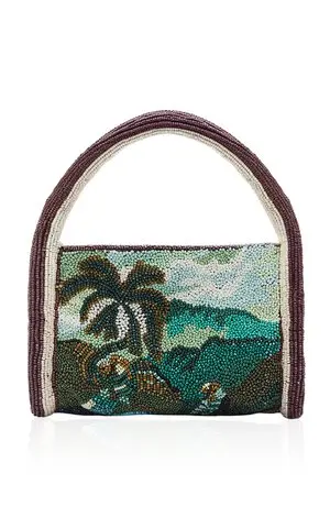 ALEMAIS Lucena Beaded Barrel Bag - Multi