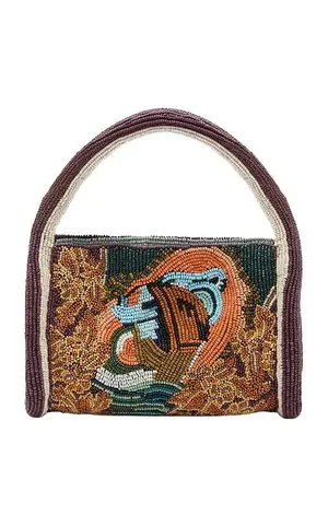 ALEMAIS Lucena Beaded Barrel Bag