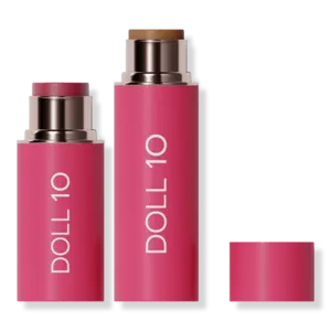 DOLL 10 Peptide Power Couple Blur Stick Foundation And Blush Duo Deep/rich