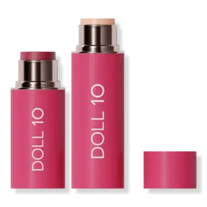 DOLL 10 Peptide Power Couple Blur Stick Foundation And Blush Duo Fair/light