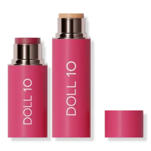DOLL 10 Peptide Power Couple Blur Stick Foundation And Blush Duo Medium