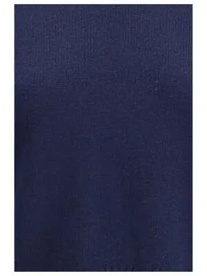 LISA YANG Mable Cashmere Crew Neck Sweater - Blue