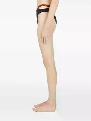 ST. AGNI Asymmetric Bikini With Chain Detail