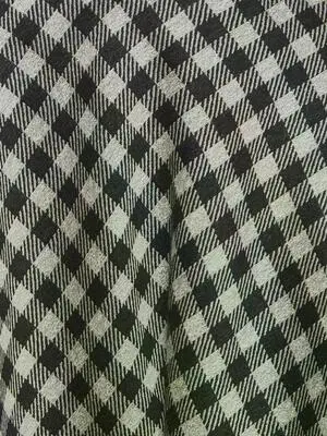 Prada Checkered A-line Midi Skirt