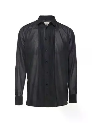 Saint Laurent Pintuck-detail Shirt - Blue