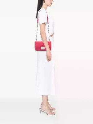 Prada Saffiano Sound Lock Crossbody Bag - Pink
