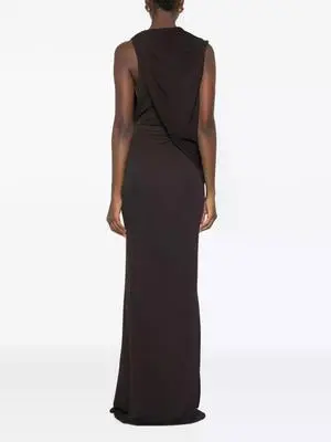 TOM FORD Draped-neck Maxi Dress