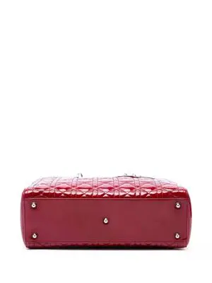 Dior Large Patent Cannage Lady Satchel