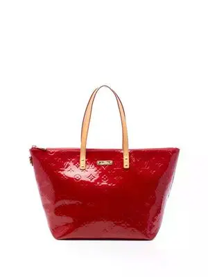 LOUIS VUITTON Monogram Vernis Bellevue Gm Tote Bag - Red