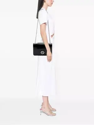Gucci Patent Leather Interlocking G Crossbody Bag