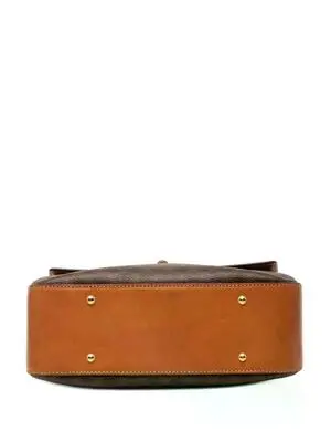 Celine Macadam Coated Canvas Satchel