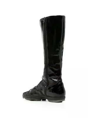 Prada Patent-leather Knee-high Boots