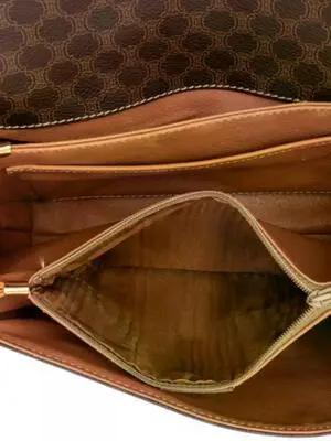 Celine Macadam Coated Canvas Crossbody Bag
