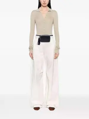 Saint Laurent Lambskin Monogram Lou Tassel Belt Bag