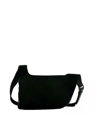 Prada Leather Buckle Messenger Bag
