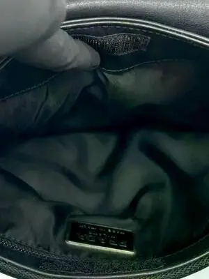 Prada Leather Buckle Messenger Bag