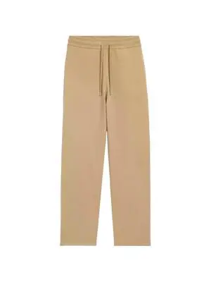 AMI Paris Cotton Track Pants With De Coeur - Neutrals