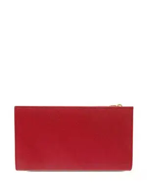Prada 2010-2026 Saffiano Bifold Wallet Long Wallets - Red