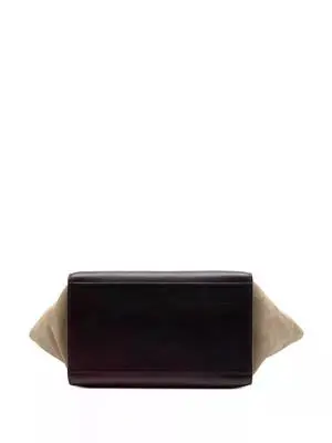 Celine Medium Tricolor Leather Trapeze Satchel