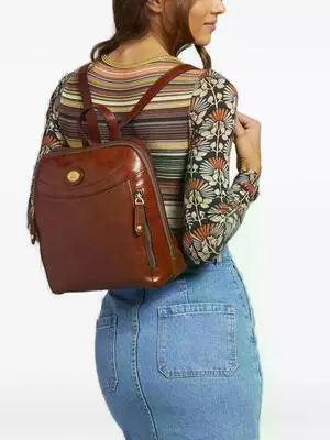 THE BRIDGE Leather Zip-fastening Backpack