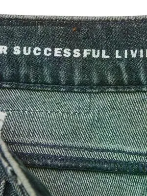 DIESEL® Distressed Wide-leg Jeans