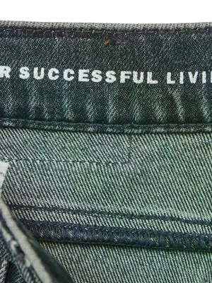 DIESEL® Distressed Wide-leg Jeans