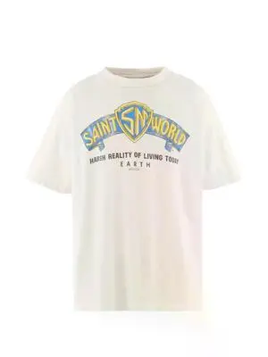 SAINT MXXXXXX Graphic-print T-shirt - Neutrals