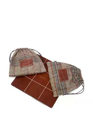 THE BRIDGE Life-style Leather Tic-tac-toe Game