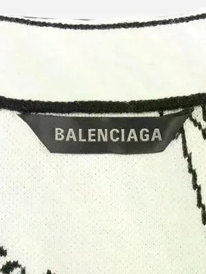 Balenciaga 2010s Logo Knit Cardigan