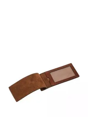 THE BRIDGE Logo-print Leather Passport Holder - Brown