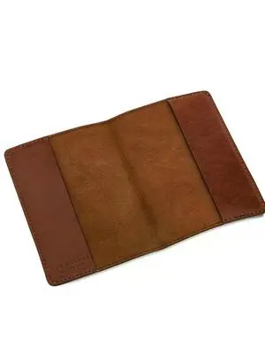 THE BRIDGE Logo-print Leather Passport Holder