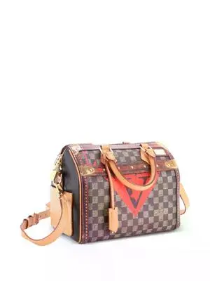 LOUIS VUITTON Speedy Bandouliere 25 Satchel Limited Edition Damier Time Trunk - Brown