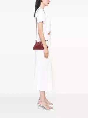 Bottega Veneta Lambskin Mini Pouch Crossbody Bag - Red