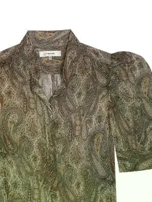 FRAME Gillian Paisley-print Blouse