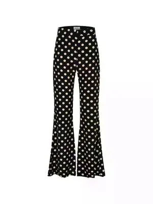 OUD PARIS Polka-dot Flared Trousers