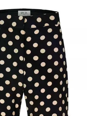 OUD PARIS Polka-dot Flared Trousers