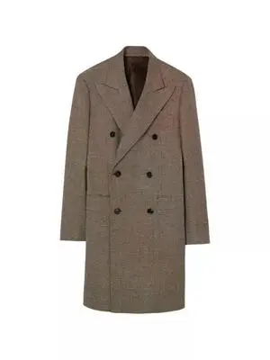 Burberry Denbury Tailored Coat In Wool-linen Blend