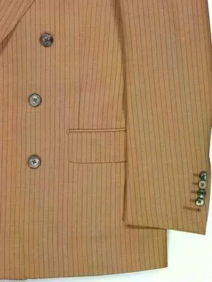 TOM FORD Stripe-print Double-breasted Jacket